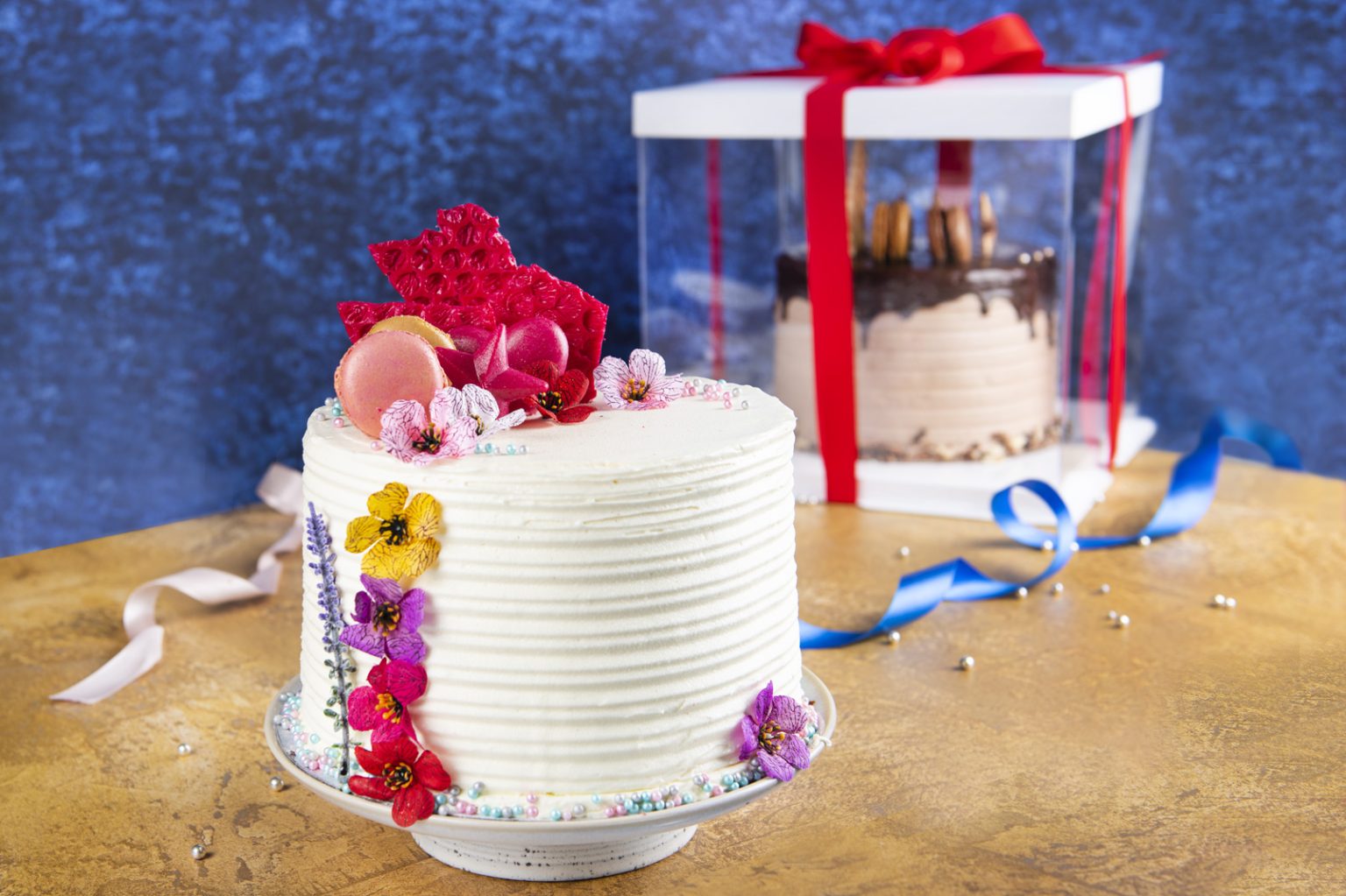 Deluxe White Party Cake - The Cake Solution